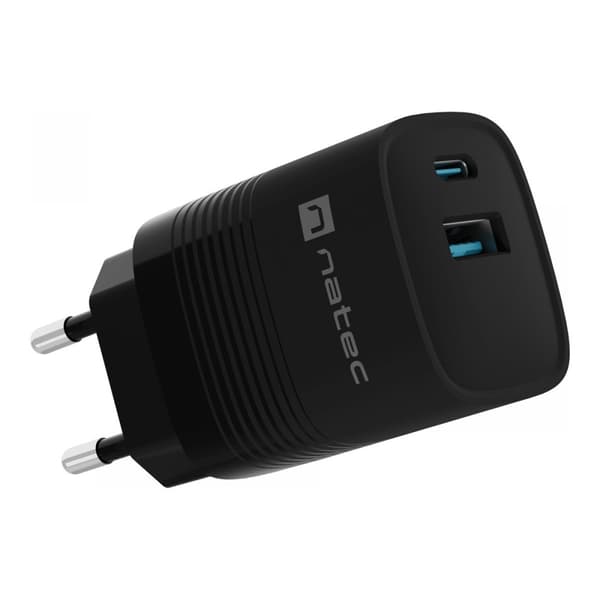 Natec Ribera strömadapter - GaN - USB, USB-C - 30 Watt | CDON