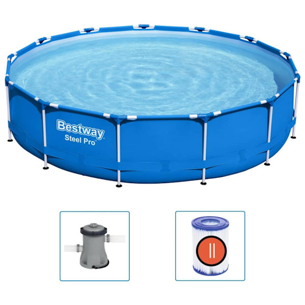 Bestway Pool med ram Steel Pro 396x84 cm | CDON