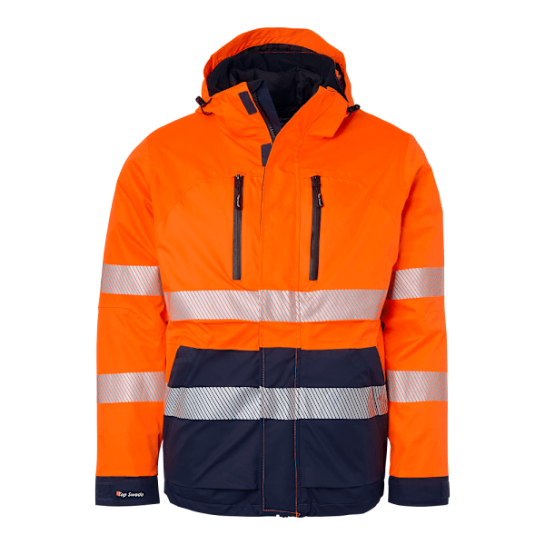 127 Jacket Fluorescent orange/navy Unisex | CDON