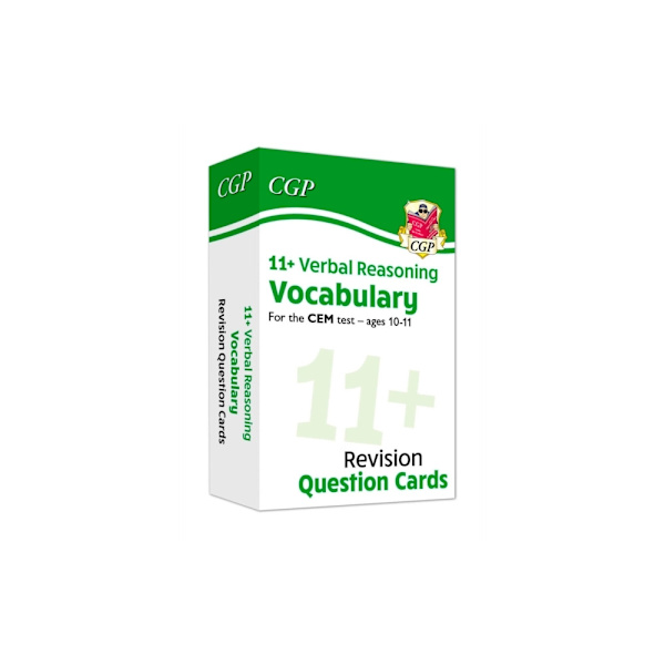 11+ CEM Revision Question Cards: Verbal Reasoning Vocabulary - Ages 10 ...