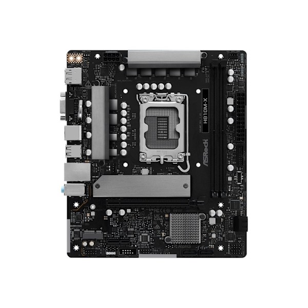 ASRock H810M-X - moderkort - micro ATX - LGA1851-uttag - H810 | CDON