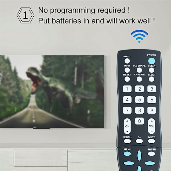 Kaukosäätimen vaihto GXCC:lle Sanyo-televisiolle | CDON