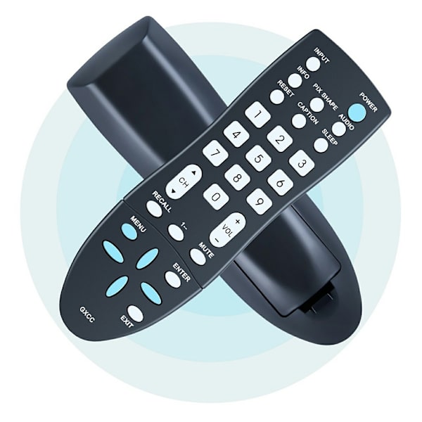 Kaukosäätimen vaihto GXCC:lle Sanyo-televisiolle | CDON