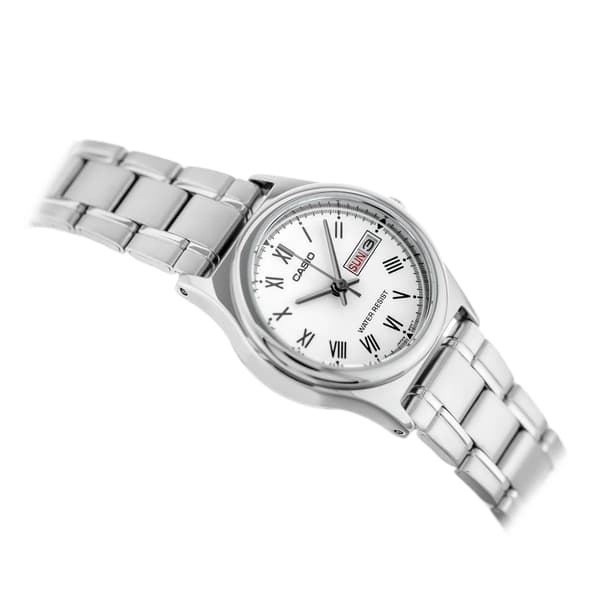 Klocka Dam Casio LTP-V006D-7B Silver Vit Box | CDON