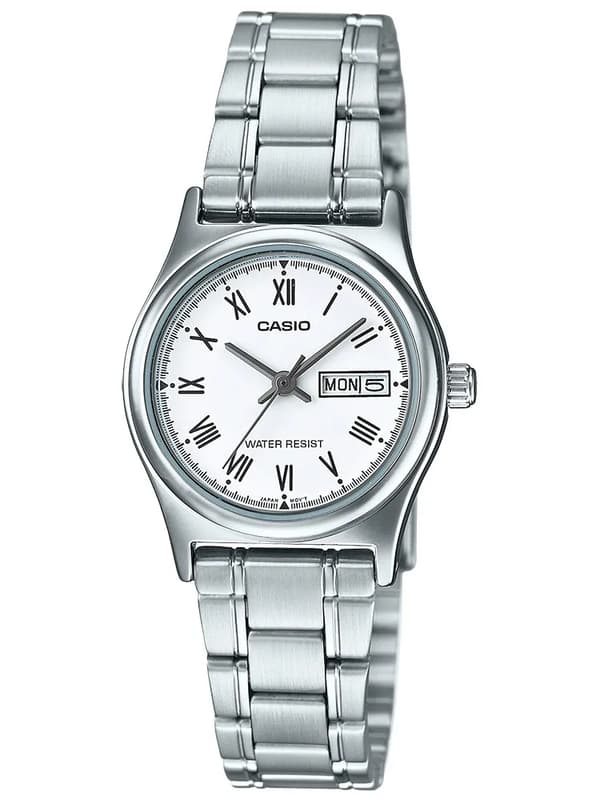 Klocka Dam Casio LTP-V006D-7B Silver Vit Box | CDON