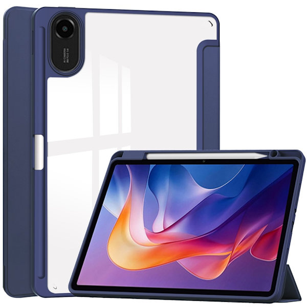 Xiaomi Redmi Pad 2 Fodral Tri-Fold Hybrid Mörk Blå | CDON