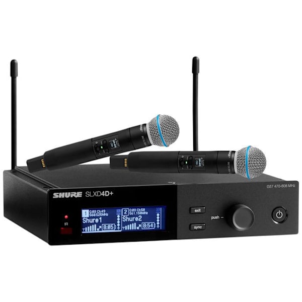 Shure SLXD24D+E-Beta 58-G65 Micro HF sång | CDON