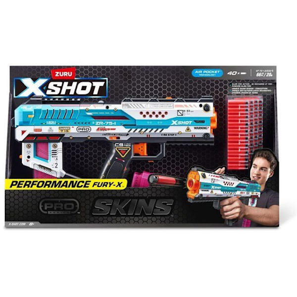 Pistol - ZURU XSHOT - Pro Fury-X - 40 pilar | CDON
