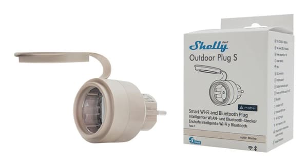 SHELLY Outdoor Plug S Gen3 smart stik Mocha | CDON