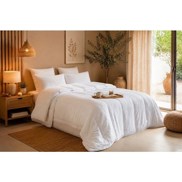 Påslakan - 260 x 240 cm - BLANReVE - 4 säsonger - 420 g/m² - Vit | CDON