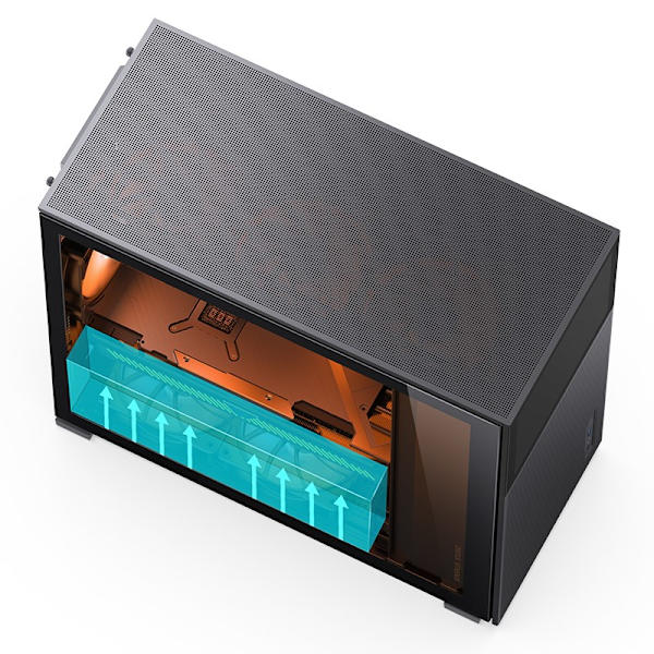 Jonsbo D41 MESH Screen ATX-chassi, härdat glas - svart | CDON