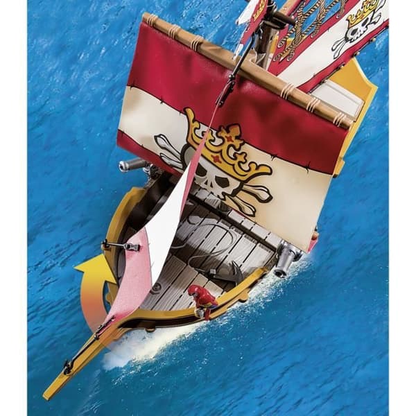 PLAYMOBIL 71318 Piratroddbåt - Pirater - Med två karaktärer och två ...