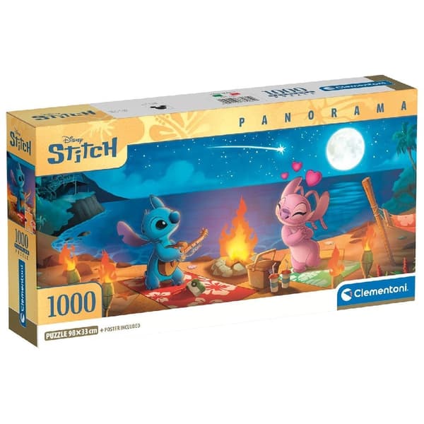 Clementoni Panorama-palapeli Disney Stitch 1000 palaa | CDON