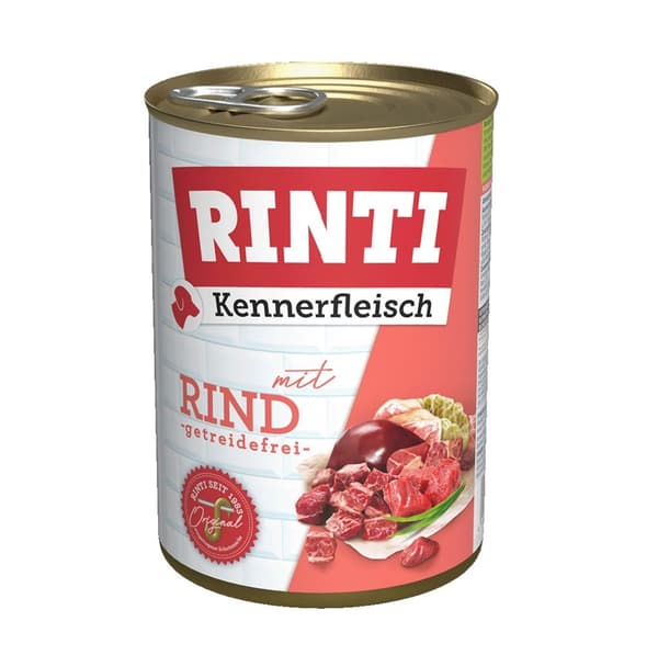 RINTI Kennerfleisch Beef - våtfoder för hundar - 400g | CDON