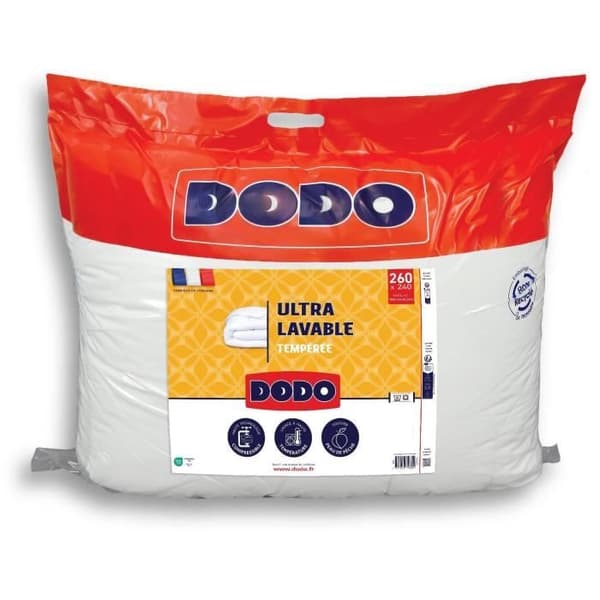 DODO - 300 g/m² temperaturtäcke - ULTRA TVÄTTBART - 240 x 260 cm - Vit ...