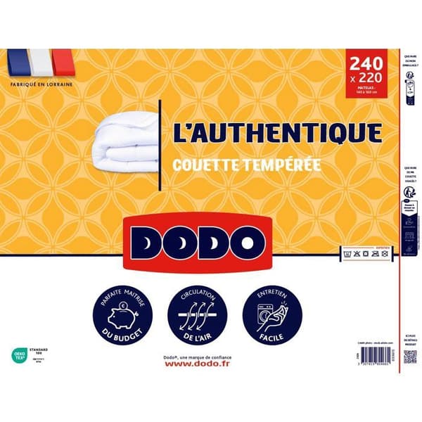 DODO Mellantjockt Påslakan 250 g/m² - THE AUTHENTIC - 220 x 240 cm ...
