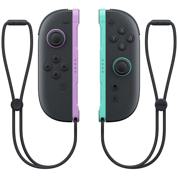 Set med två Joy-Con 2-kontroller, ljuslila och ljusgrön, för Nintendo ...