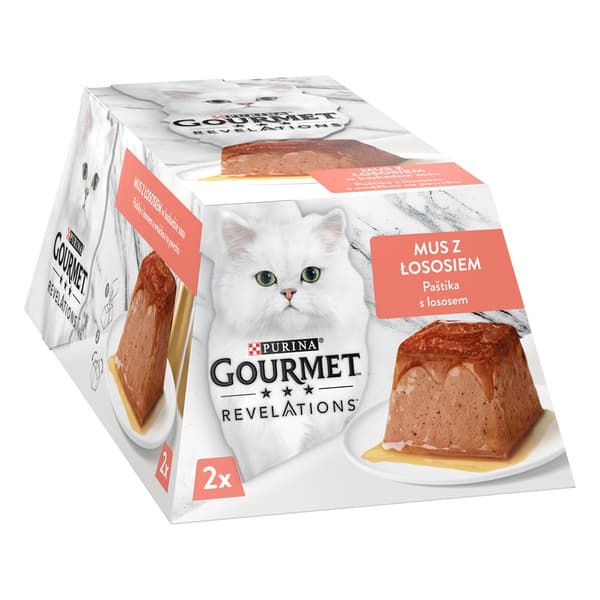 PURINA Gourmet Revelations Lax - våtfoder för katter - 2x57 g | CDON