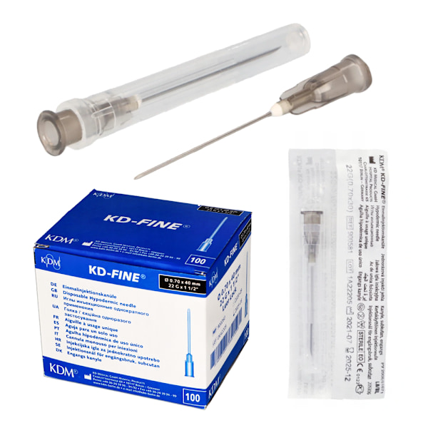 Injektioneulat 29G 0,33 mm x 12 mm KDM KD-Fine 100 kpl | CDON
