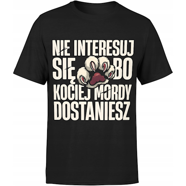 ROLIG KATT-T-SHIRT VAR INTE INTRESSERAD AV HERRINSKRIPTIONER PRESENT ...
