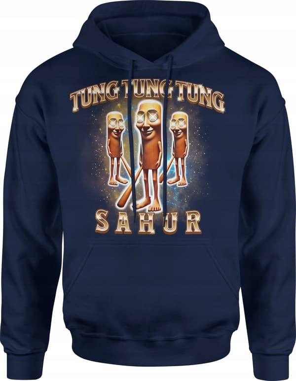 TUNG TUNG TUNG SAHUR BRAINROT MEMES MEME SWEATSHIRT HERR XXL | CDON