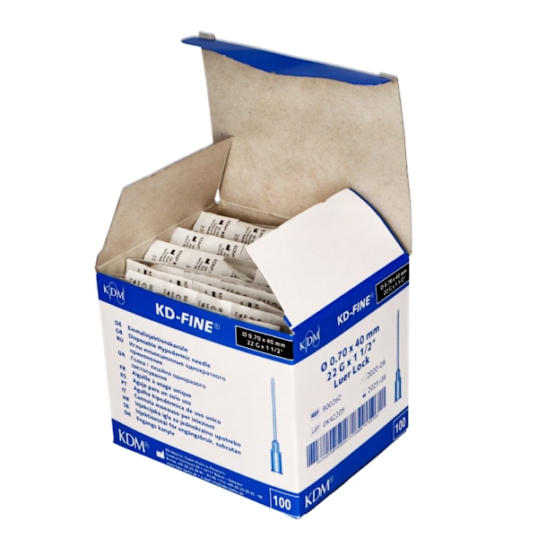 Injektioneulat 29G 0,33 mm x 12 mm KDM KD-Fine 100 kpl | CDON