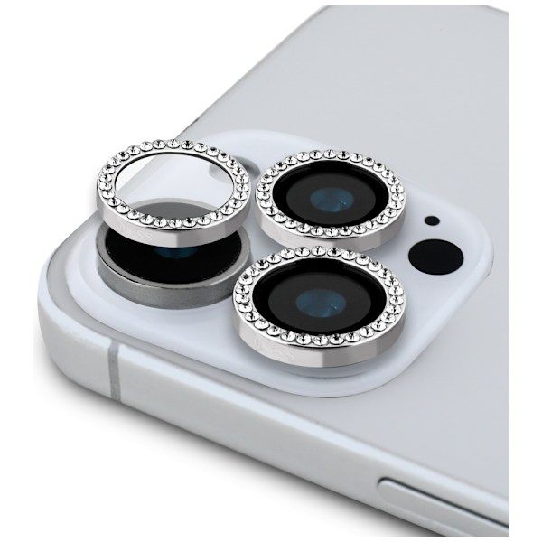 Guess BP Rhinestone 2-i-1 Skärmskydd och Kameralinsset för iPhone 16 ...