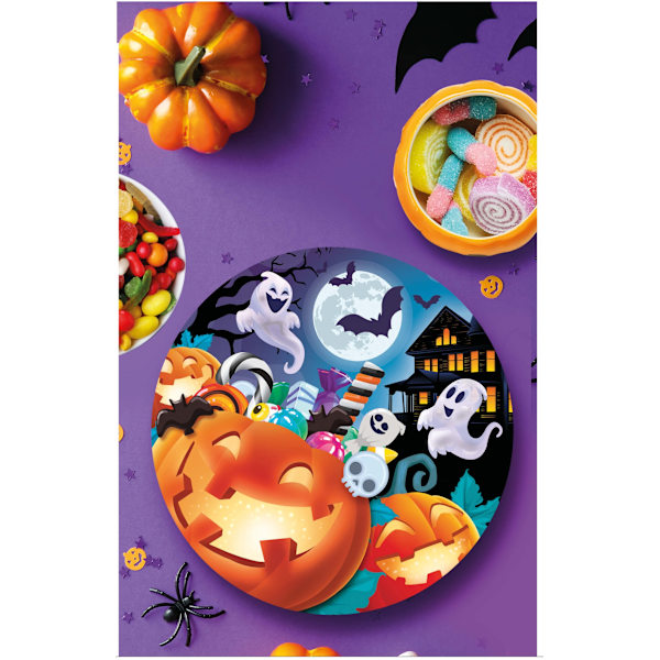 Halloween Pumpa Spöke Plastskål 32cm | CDON