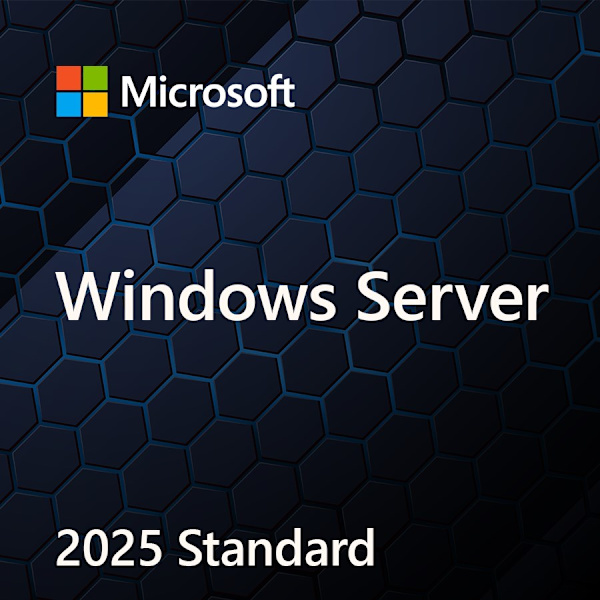 Windows Server Standard 2025 64-bitars PL DVD 16-kärnig OEM | CDON