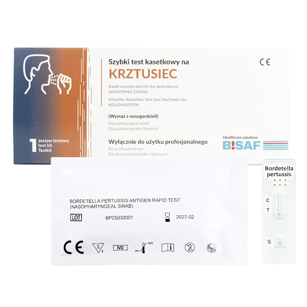 Hurtig test for kighoste - bordetella pertussis - kighostetest 1 stk ...