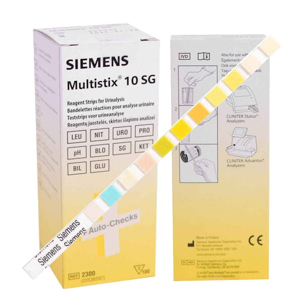 Multistix 10 SG urintestremsor för CLINITEK Status-analysator 100 st | CDON