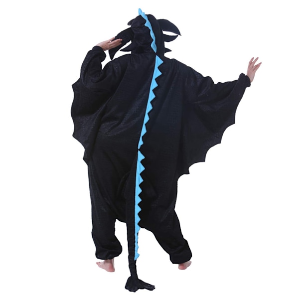 Kigurumi-pyjamas Tandlös Blå L: 165 - 175 cm | CDON