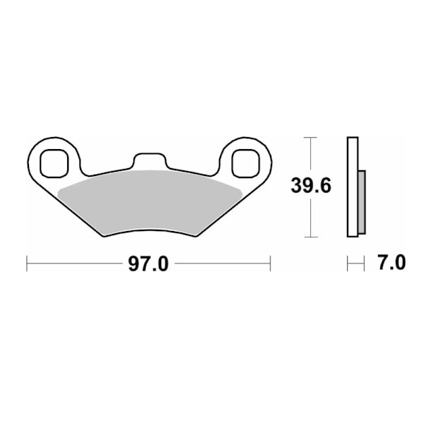 SBS BREMSEKLODSER NYE KH159 OFF-ROAD SINTER GULDFARVE PASSER TIL: ATV ...