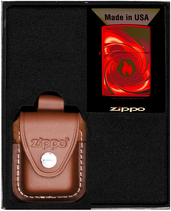 ZIPPO Tändarset CANDY APPLE RED SWIR Present Nr 2 | CDON
