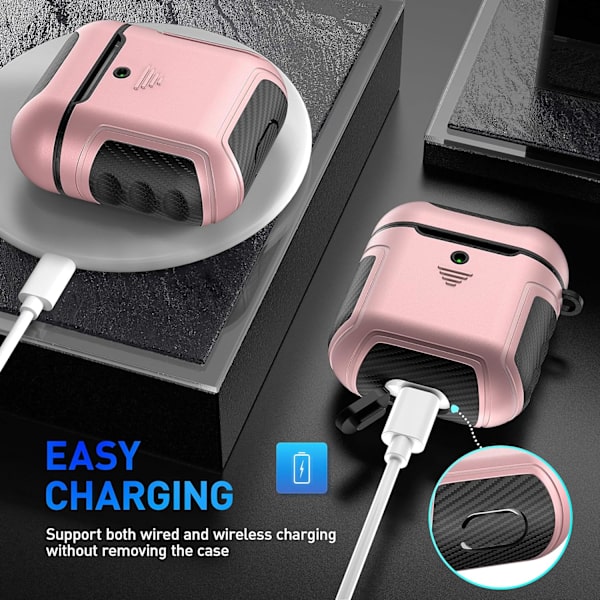 ROSE GOLD AIRPODS-SKAL 1/2 KOLSILIKONFILÉ | CDON