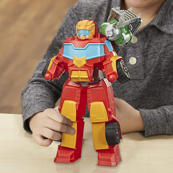 TRANSFORMERS RESCUE BOTS HOT SHOT 35cm STOR 2 i 1 | CDON