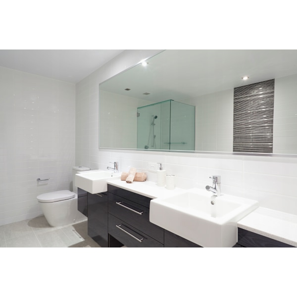 spegel silver klassisk ramlös 85x55 cm slepen | CDON