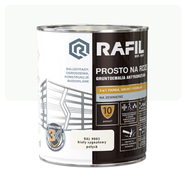 RAFIL FÄRG ROSTFRI SIGNALVIT RAL9003 0,75L | CDON