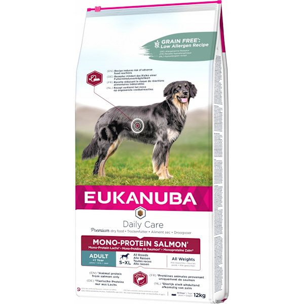 Eukanuba Dry Daily Care Vuxen Monoprotein Lax 12 st | CDON