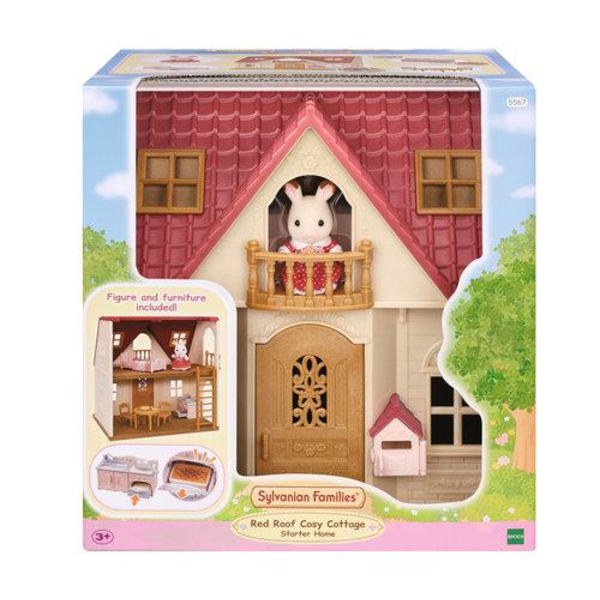 Sylvanian Families Mysig landlig stuga med ett rött tak | CDON