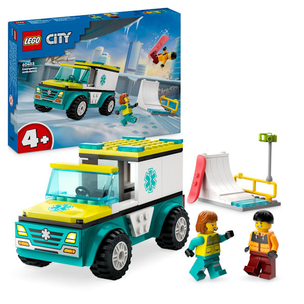 LEGO City 60403 Junior 4+ Ambulans och snowboardåkare | CDON