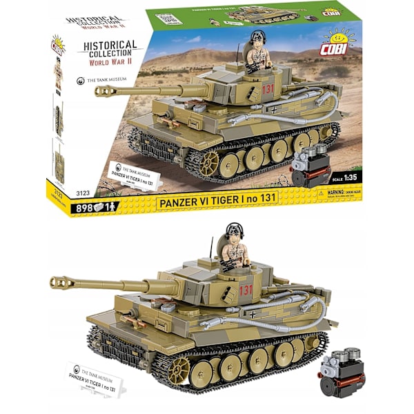 COBI BLOCKS Panzer VI Tiger TIGER I -panssarivaunu NO. 131 896 KL. 3123 ...
