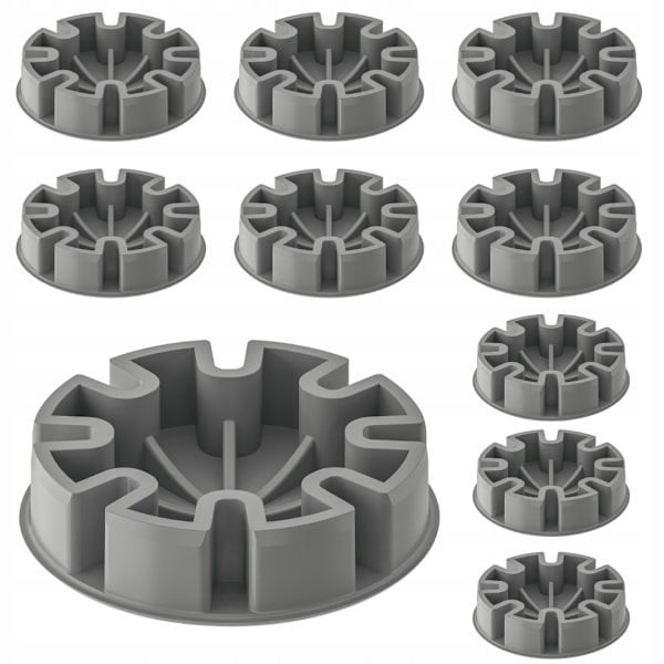 10x ABS-PUDER TIL HAFELE AXILO-BEN ØGER BELASTNINGSKAPACITETEN +30 KG ...