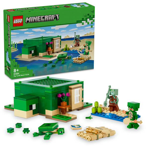 LEGO Minecraft 21254 Sköldpaddornas strandhus | CDON