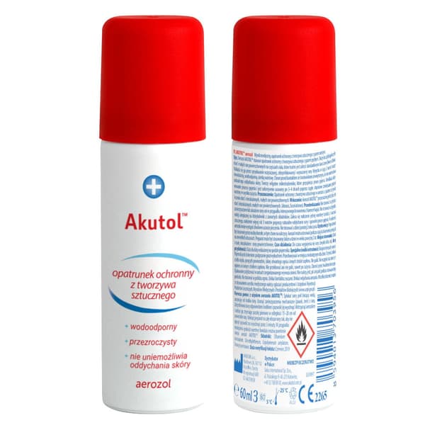 Akutol sprayforbinding til sår, fleksibelt aerosolplaster, 60 ml, 1 stk ...