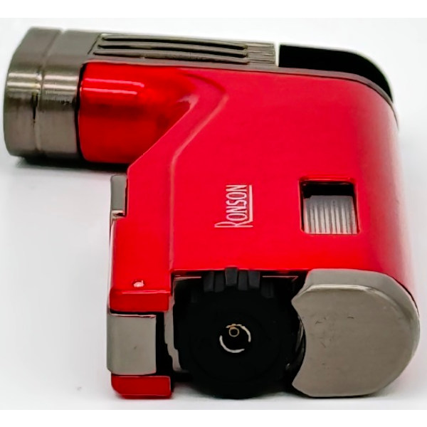 RONSON BREEZE RGL120 RED 2-jet jetlighter med hullemaskine | CDON