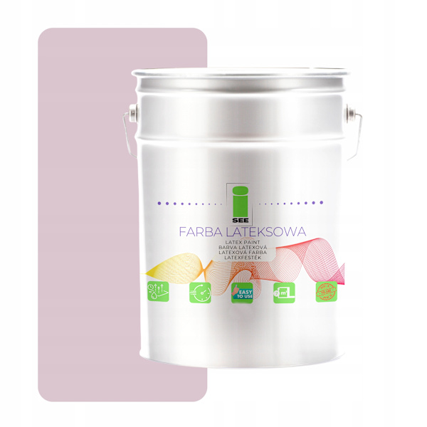 Latexväggfärg för inomhusbruk rosa lila 10L Polen | CDON