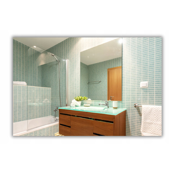 spegel silver klassisk ramlös 85x55 cm slepen | CDON