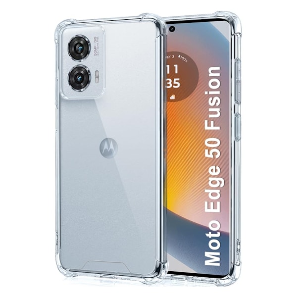 Motorola Edge 50 Fusion 5G Mobilskal Stöttåligt - Transparent | CDON
