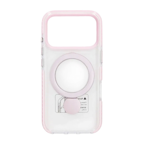 Pindun 360° Roterende Stativ Magnetisk Etui Til iPhone 17 Pro Max Pink ...